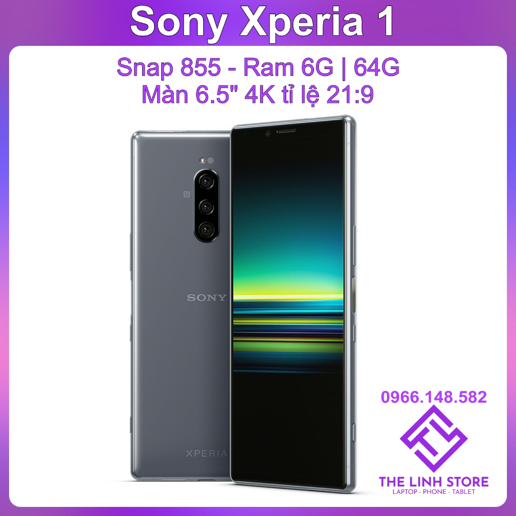 Điện thoại Sony Xperia 1 (Sony X1) có bản 2 Sim Quốc tế màn OLED 6.5 ...