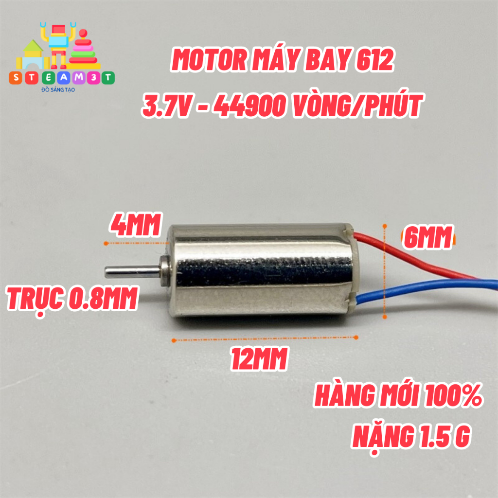 Motor flycam 612 3.7V tốc độ 44900 vòng/phút - LK0535 | Shopee Việt Nam