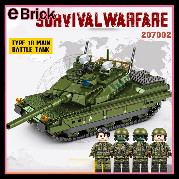Đồ chơi Lắp ráp Tank Chiến đấu Type 10 Main Battle Tank Mô hình Xe tăng ...