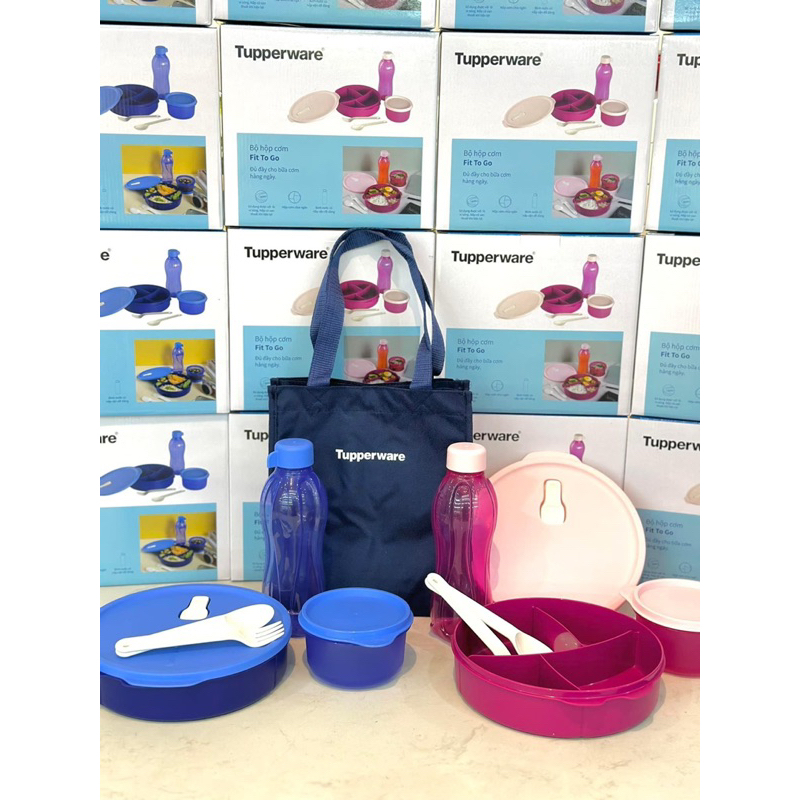 Bộ hộp cơm Fit to go Tupperware (tặng túi đựng) | Shopee Việt Nam