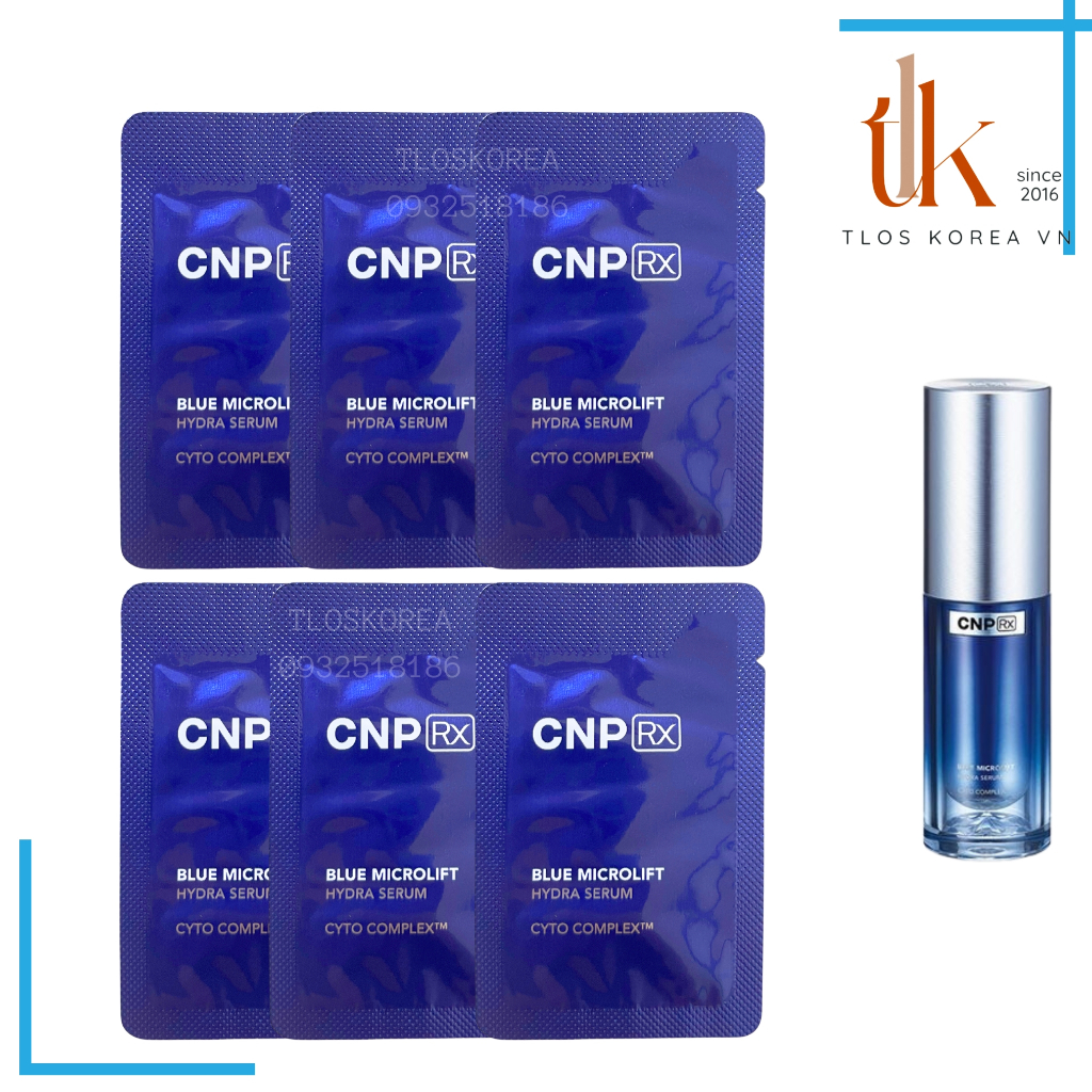 5 gói CNP RX sample tinh chất cấp nước phục hồi da / Blue microlift hydra serum 1ml | Shopee ...