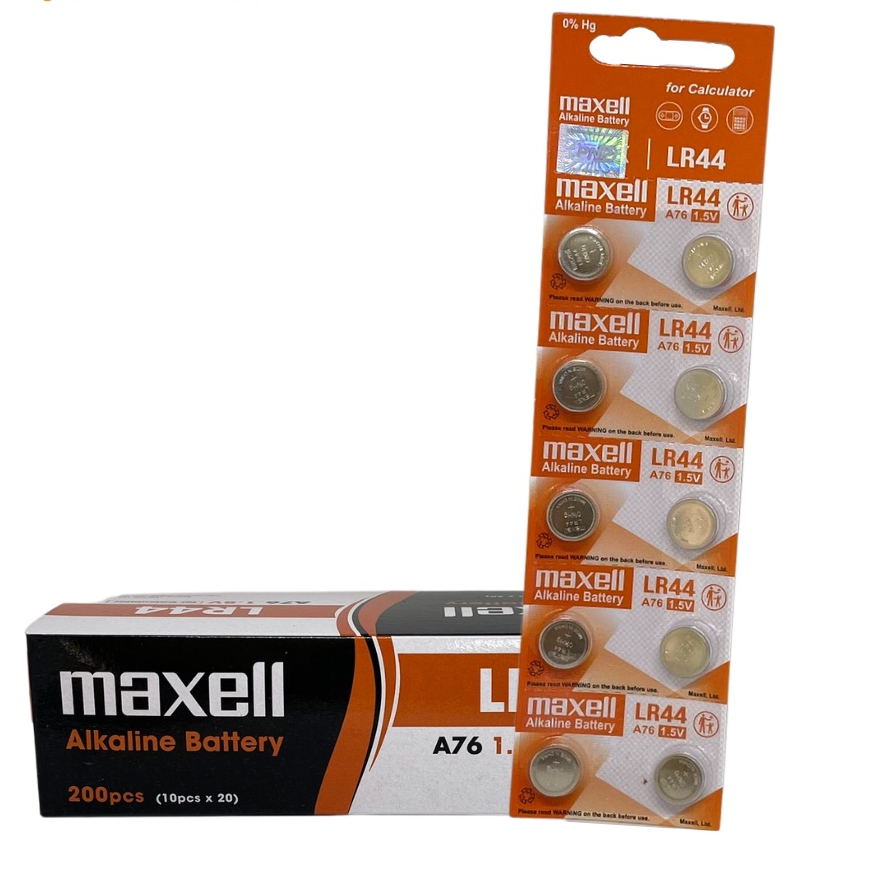 Vỉ 10 Viên pin LR44 MAXELL 1,5V | Shopee Việt Nam