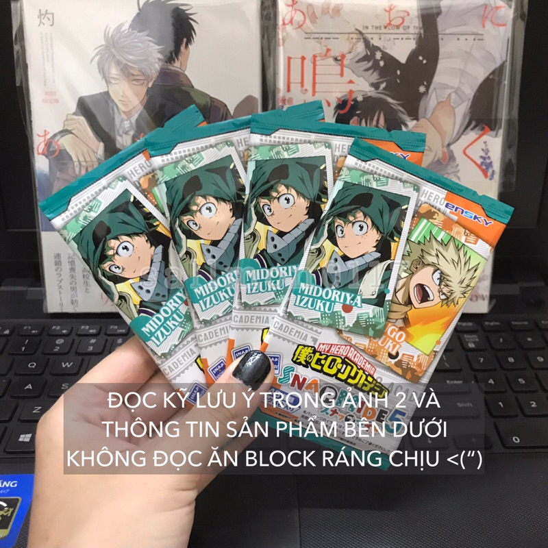 (Mua từ 2 pack - Đọc lưu ý)[SẴN] Pack Snapmide 5 My Hero Academia gói ...