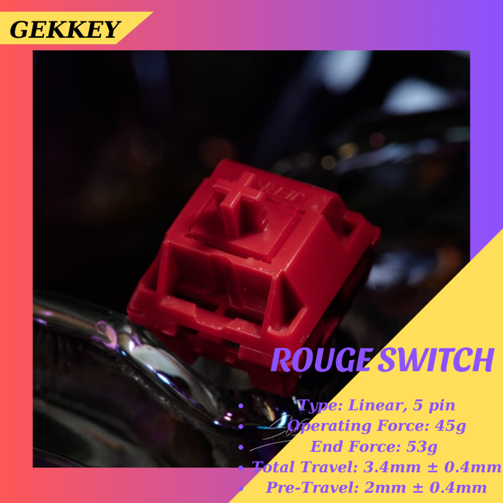 Switch Rouge - công tắc bàn phím cơ Linear 53g | Shopee Việt Nam