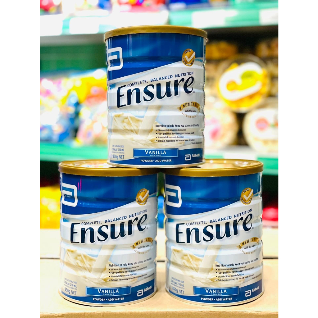 Mua 3 tặng 1 Sữa Bột Ensure 850gr Úc Date 2025 Chính Hãng hương Vani ...