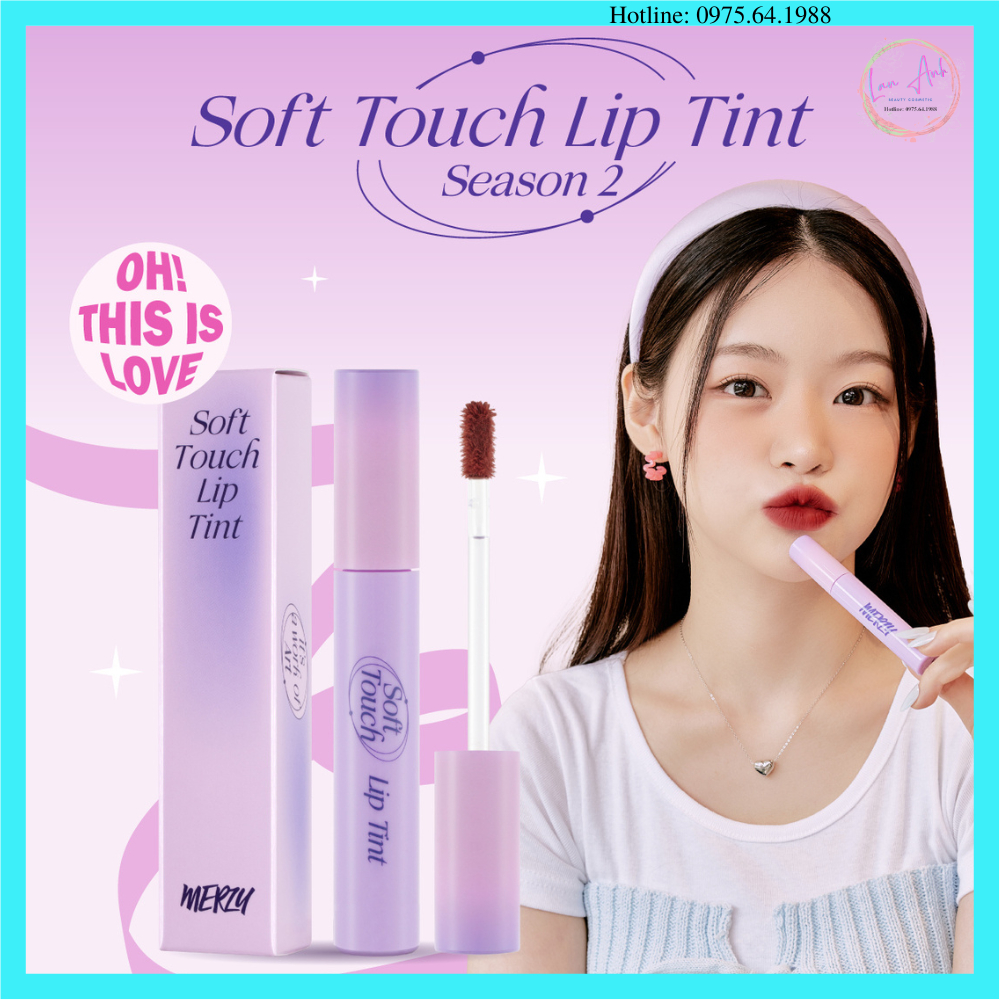 [New Season 2] Son Kem Siêu Lì, Siêu Mịn Môi Hàn Quốc Merzy Soft Touch Lip Tint 3g | Shopee Việt Nam