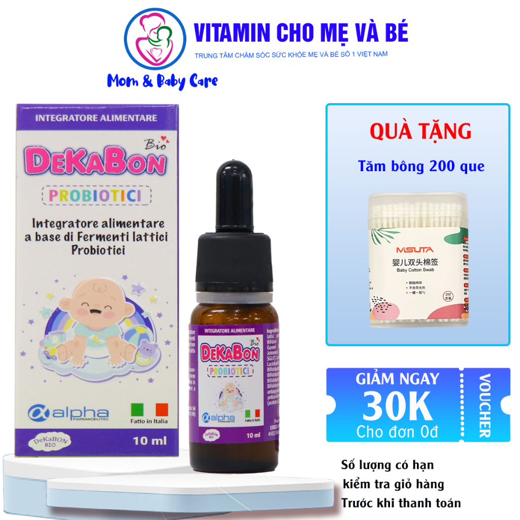 Men Vi Sinh Dekabon Probiotici 10ml nhập khẩu Ý - Men vinh sinh 10 ...