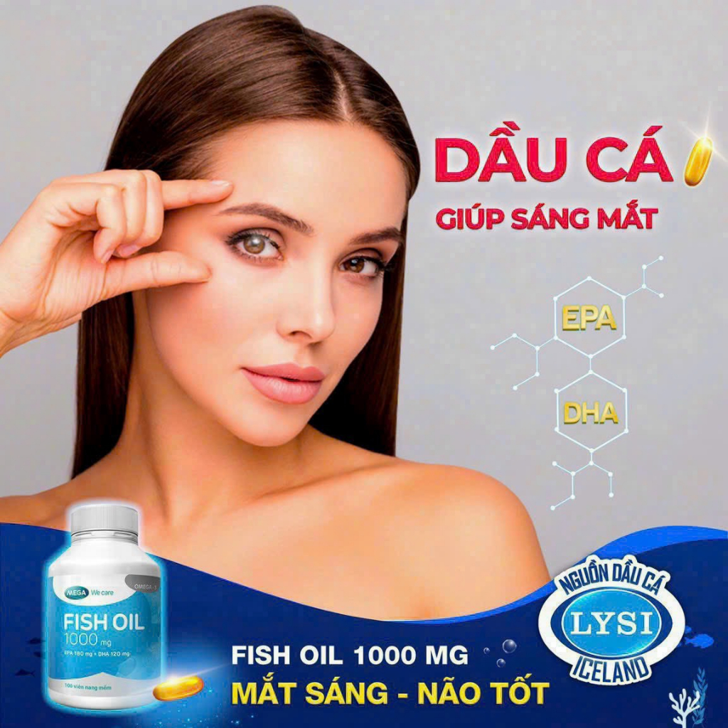 Mega We Care Fish Oil 1000mg – Bổ Sung DHA & EPA (Hộp 30 Viên) | Shopee ...