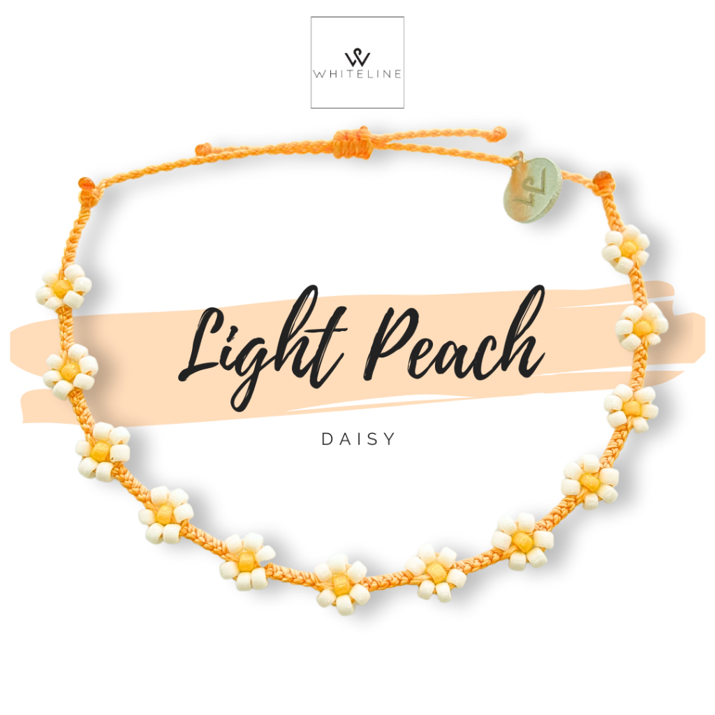 [whiteline] Vòng tay Daisy Light Peach (có size vòng chân) | Shopee ...