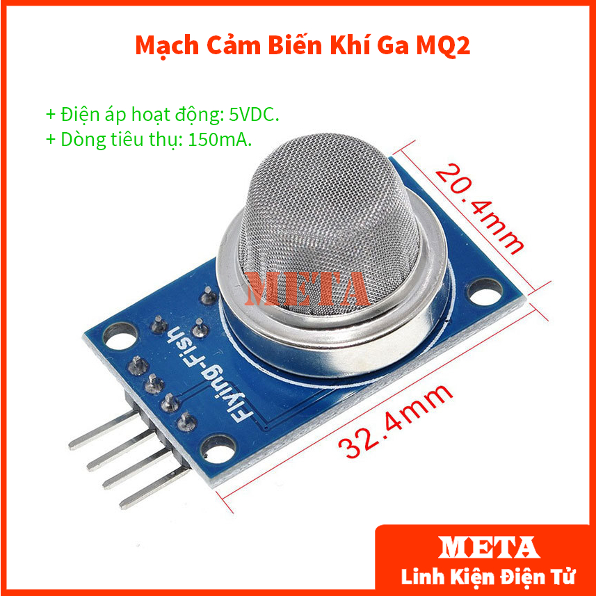 Mạch Cảm Biến Khí Ga MQ2 - MQ3 MQ4 MQ5 MQ6 MQ7 MQ8 MQ9 MQ135 | Shopee ...