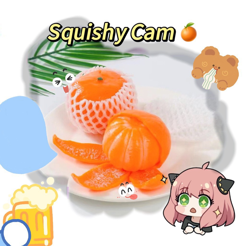 Đồ chơi squishy cam lột vỏ của cửa hàng QUỲNH VỊT giúp giảm stress ...