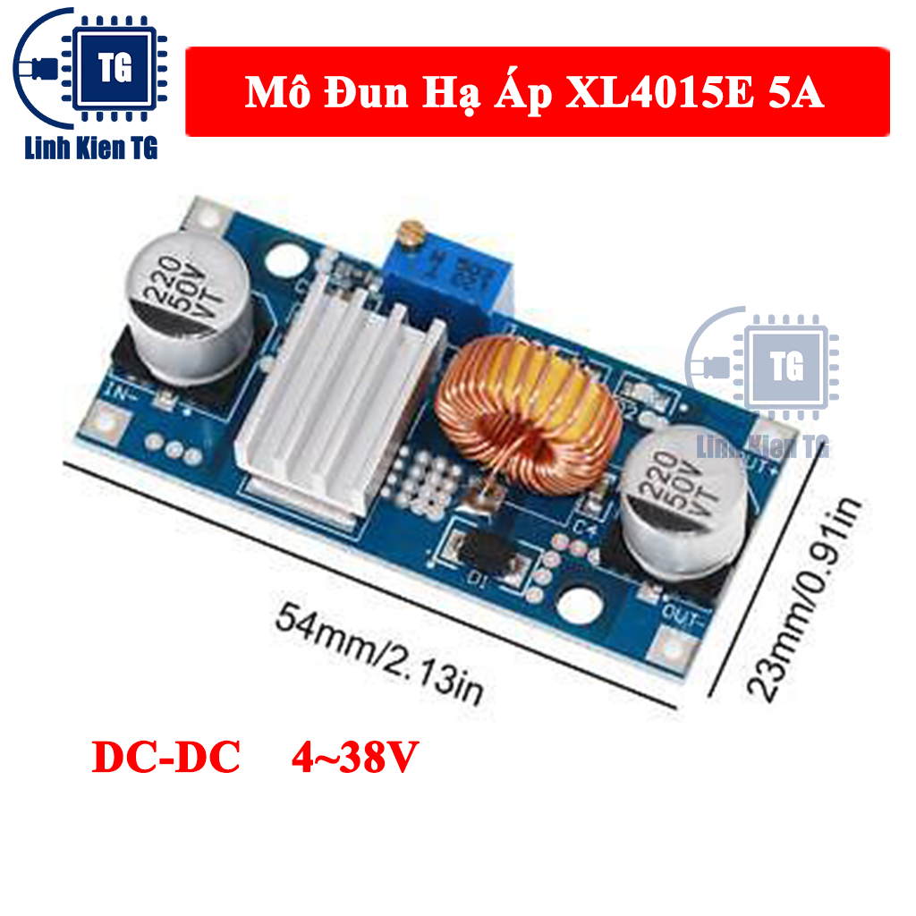 Mô Đun Hạ Áp XL4015/XL4015E 5A ADJ DC-DC hiệu suất cao 4~38V | Shopee Việt Nam