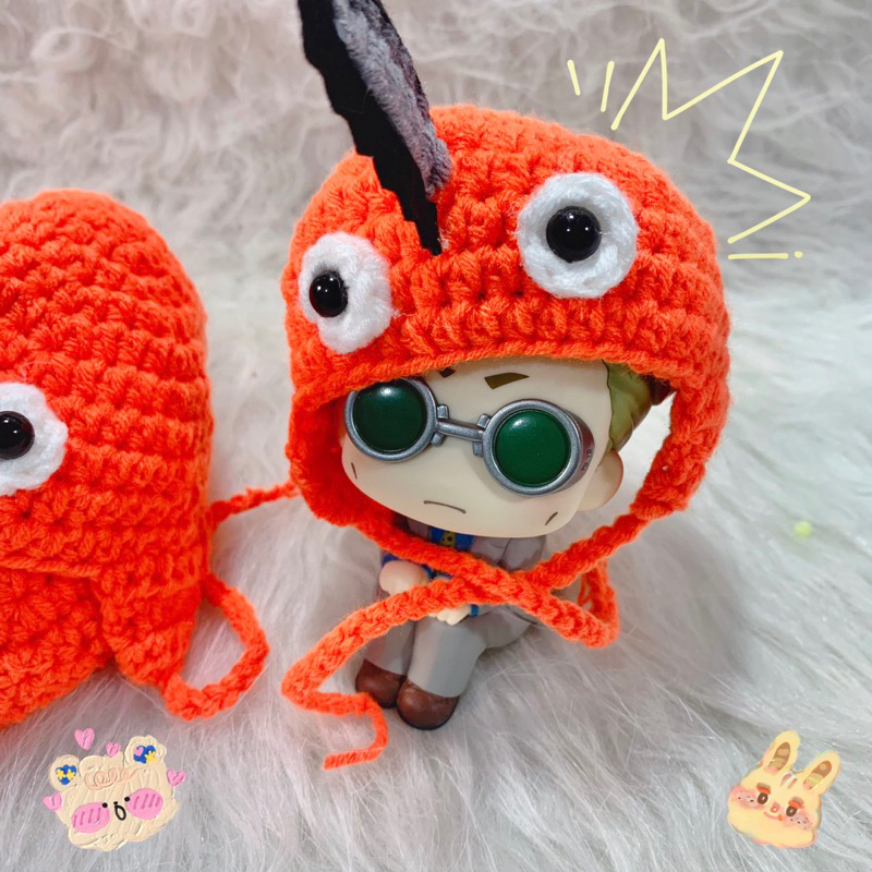 [Sẵn] Outfit Lookup,Fuwa,Doll Anime | Nón len handmade | Mũ len Pochita ...