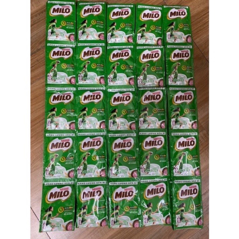 [CHÍNH HÃNG] Sữa milo dây 20 gói x22g (date mới) tặng kèm bánh ruốc gấu ...