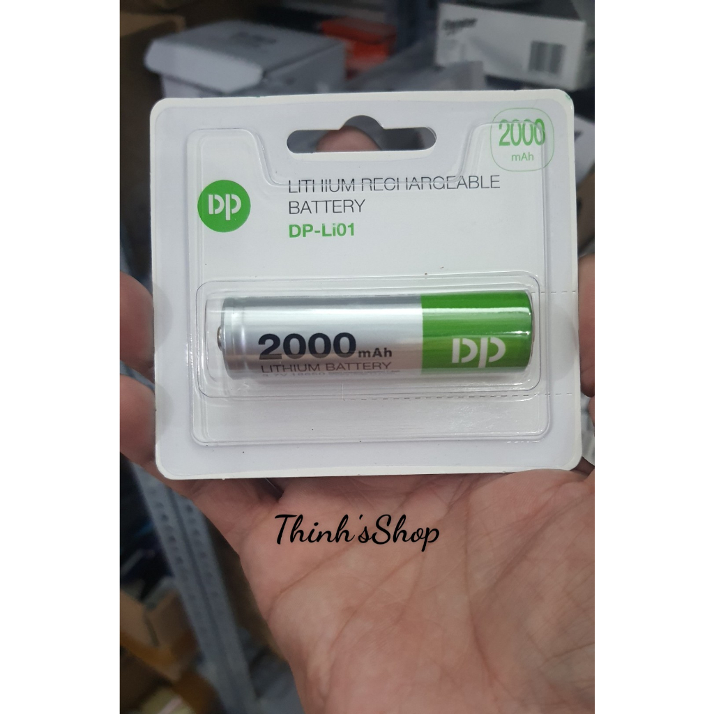 Pin sạc DP 18650 2000mAh 3.7V Li-ion đầu lồi - dùng cho đèn pin và các ...
