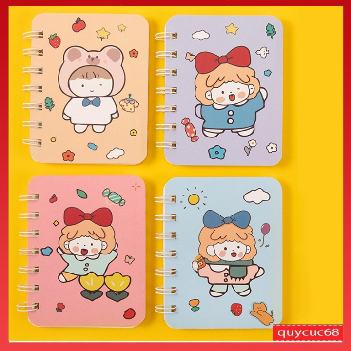 Sổ Tay Ghi Chép Mini Dễ Thương Lò Xo Tiện Lợi, Sổ Note Mini Cute, Sổ ...