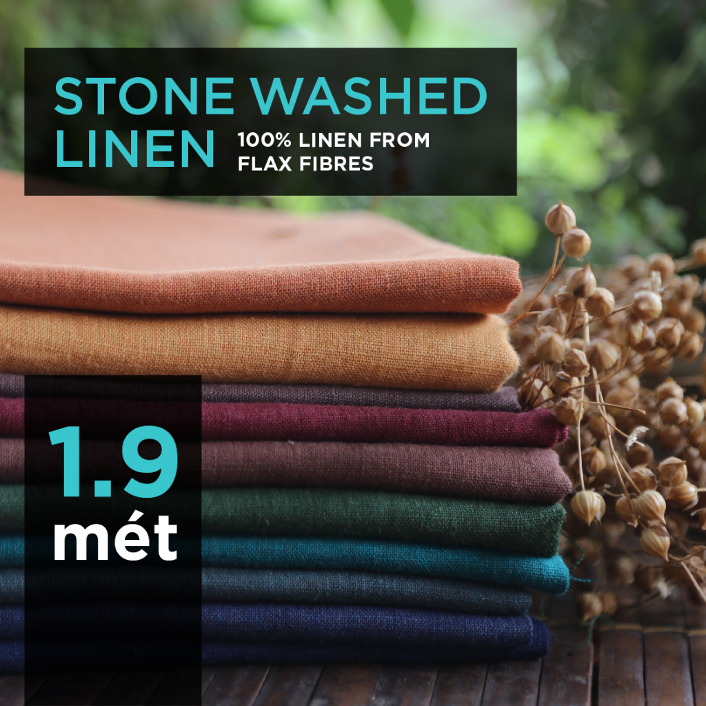 [1.9m] LINEN STONE WASHED - Linen siêu phẩm chuẩn thị trường Châu Âu ...