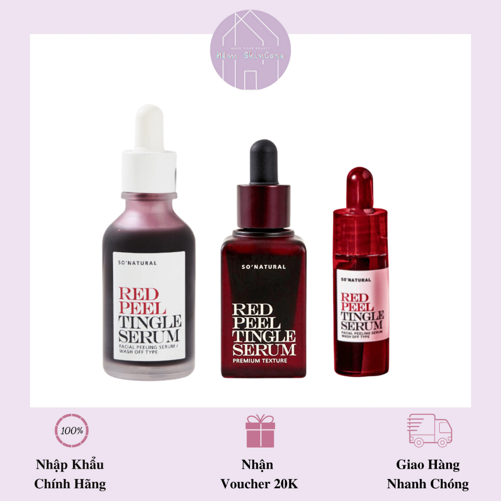 So'Natural Red Peel Tingle Serum - Tinh Chất Tái Tạo Da | Shopee Việt Nam