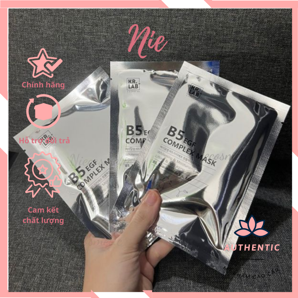 Mặt nạ Mask B5 kr.lab B5 niacinamide EGF complex mask giúp cấp ẩm dưỡng ...