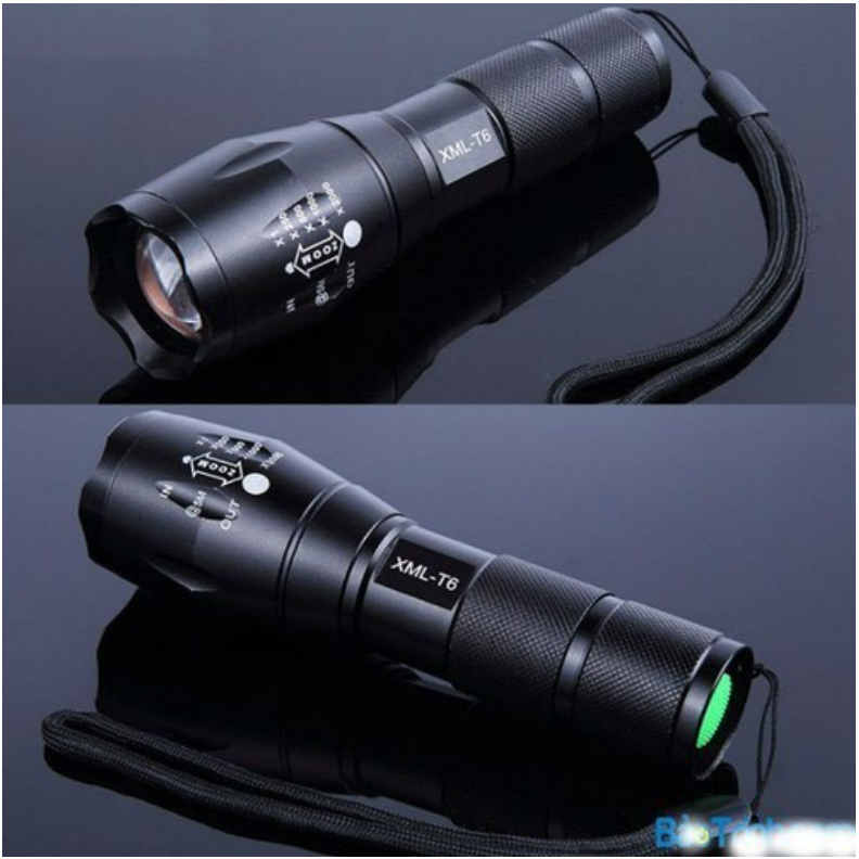 Đèn Pin Siêu Sáng mini Led XML T6 dùng đc pin 3a - full hộp tặng kèm pin 18650 | Shopee Việt Nam