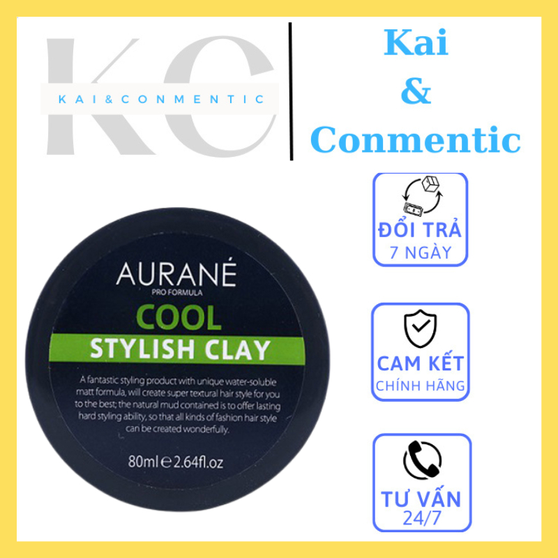 Sáp Vuốt Tóc Nam Aurane Cool Stylish Clay 80ml Công Nghệ Pháp | Shopee ...