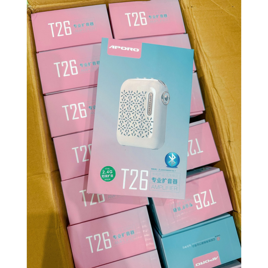 Loa trợ giảng Giáo viên APORO T9/ T21/ T26 2.4G Kết nối sóng không dây, Bluetooth 5.0 | Shopee ...
