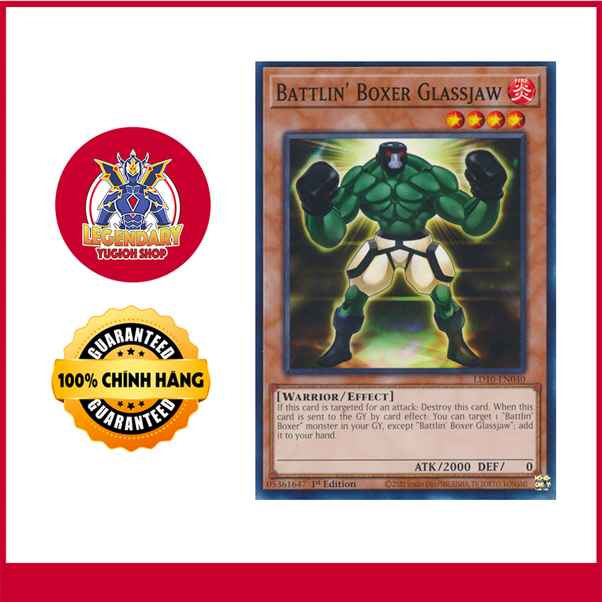 [Thẻ Bài Yugioh Chính Hãng] Battlin' Boxer Glassjaw | Shopee Việt Nam