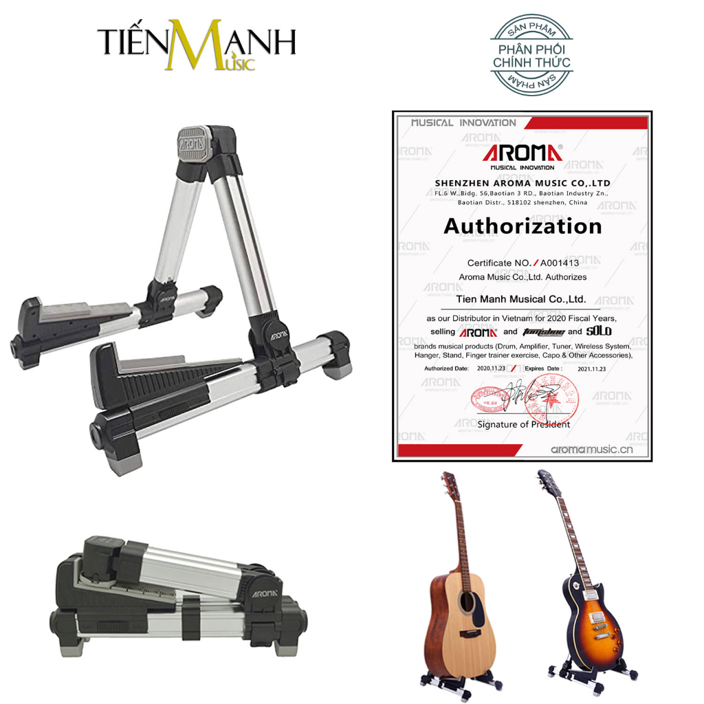 [Chính Hãng] Aroma AGS-08 Giá Để Đàn Guitar, Ukulele, Violin, Mandolin (Loại gấp nhỏ gọn AGS8 ...