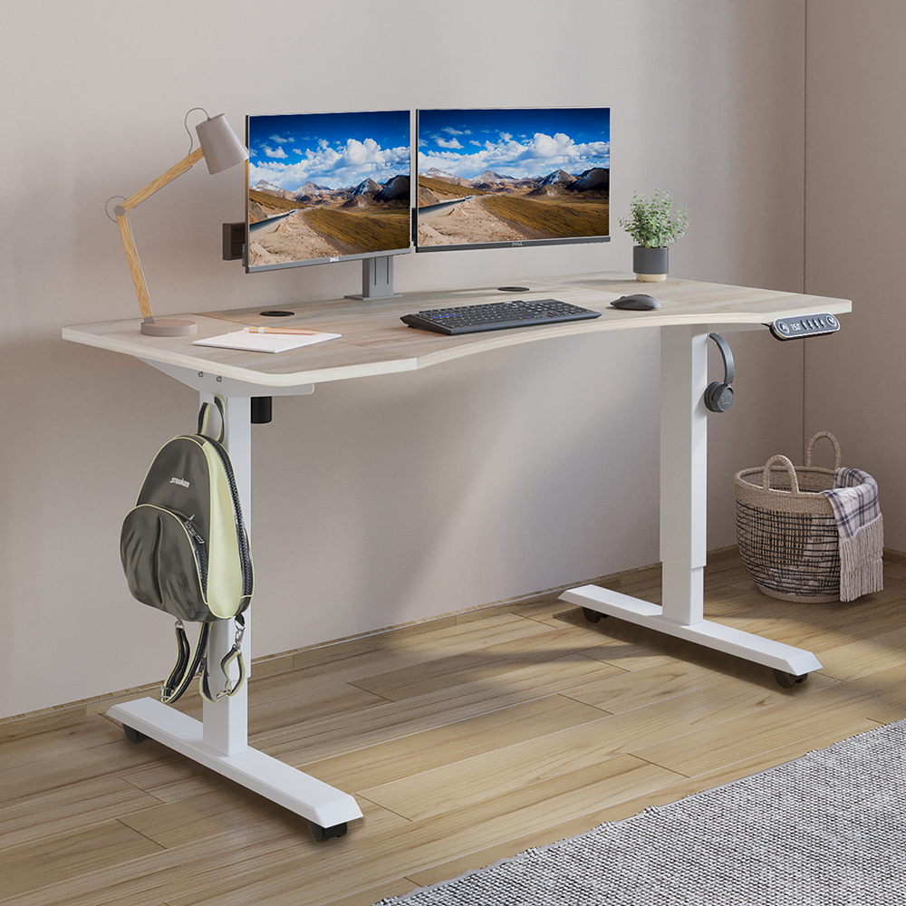 Mxtark 55 inches 1.4M Electric Standing Desk Single Motor Desk Height ...