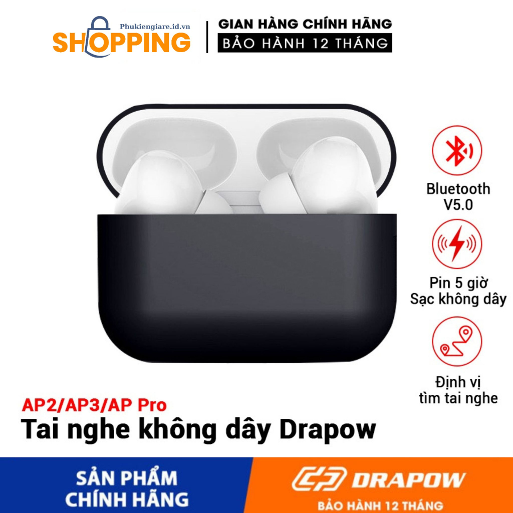 Tai nghe không dây bluetooth Drapow Pro âm thanh cực hay, đầy đủ tính ...