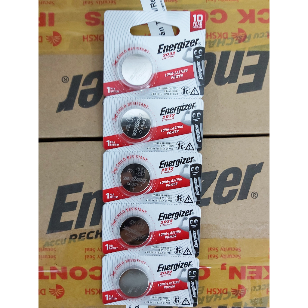 Pin Nút Áo Energizer Lithium 3V CR2032 vỉ 5 viên | Shopee Việt Nam