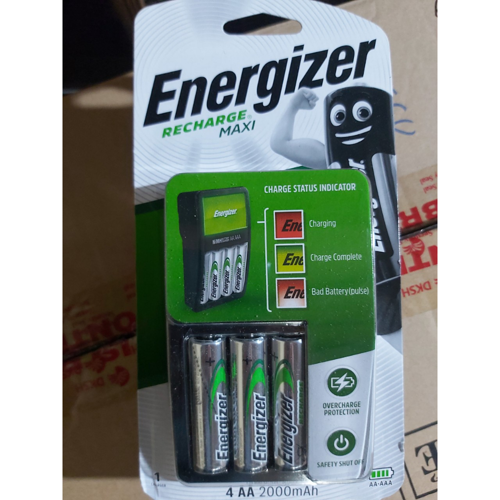Máy sạc pin Energizer Recharge kèm 4 PIN sạc Energizer 2000mah (Sạc AA - AAA) | Shopee Việt Nam