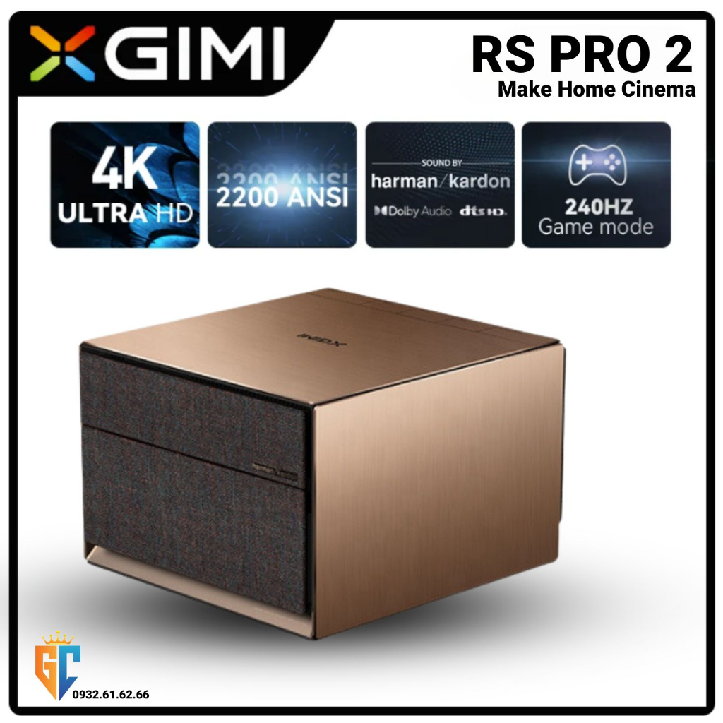 Máy Chiếu XGIMI Rs pro 2 4K hàng lướt 99 Fullbox Bảo hành 6 tháng | Shopee Việt Nam