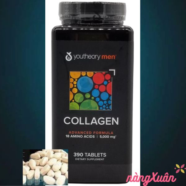 Viên uống Collagen Cho Nam Youtheory Mens Collagen 390 Viên | Shopee ...
