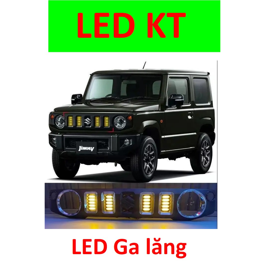 Led ga lăng mặt nạ SUZUKI JIMNY led day light led DRL tích hợp xi nhan ...