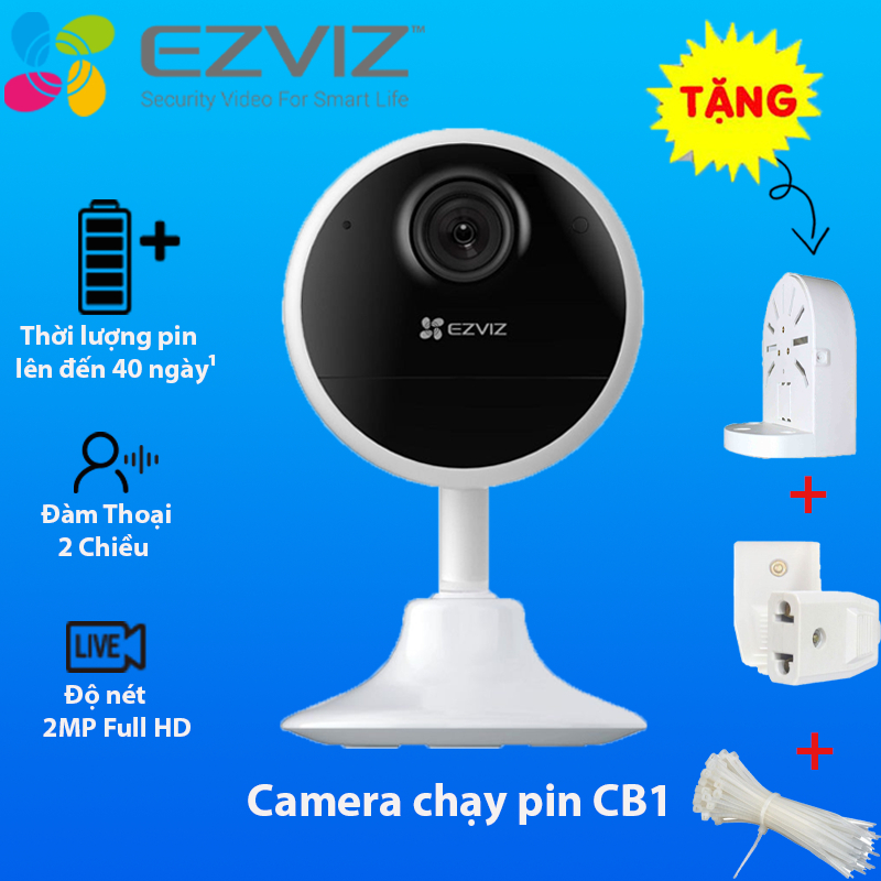 Camera wifi dùng Pin EZVIZ CB1 2MP Full HD phiên bản nâng cấp mới nhất ...