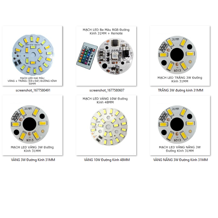 Mạch Led Tròn 3W 5W 10W Điện DC 5V - Chế Đèn Led Tiện Dụng | Shopee Việt Nam