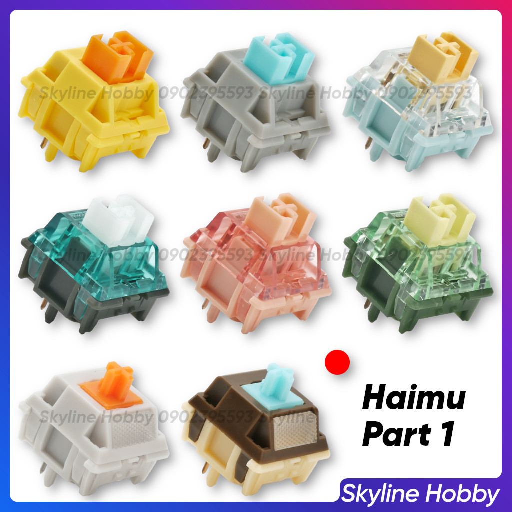 P1 - Switch bàn phím cơ Haimu - Dukharo MO Green V2, Pink, Plane, G ...