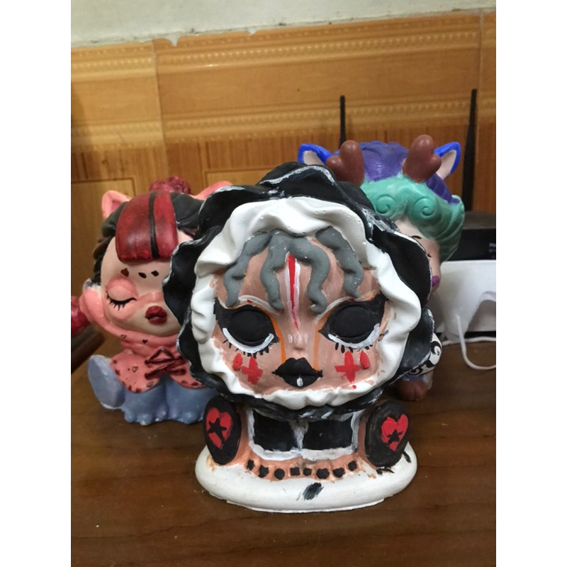 Tượng tô màu thạch cao SKULL PANDA size đại 18cm | Shopee Việt Nam