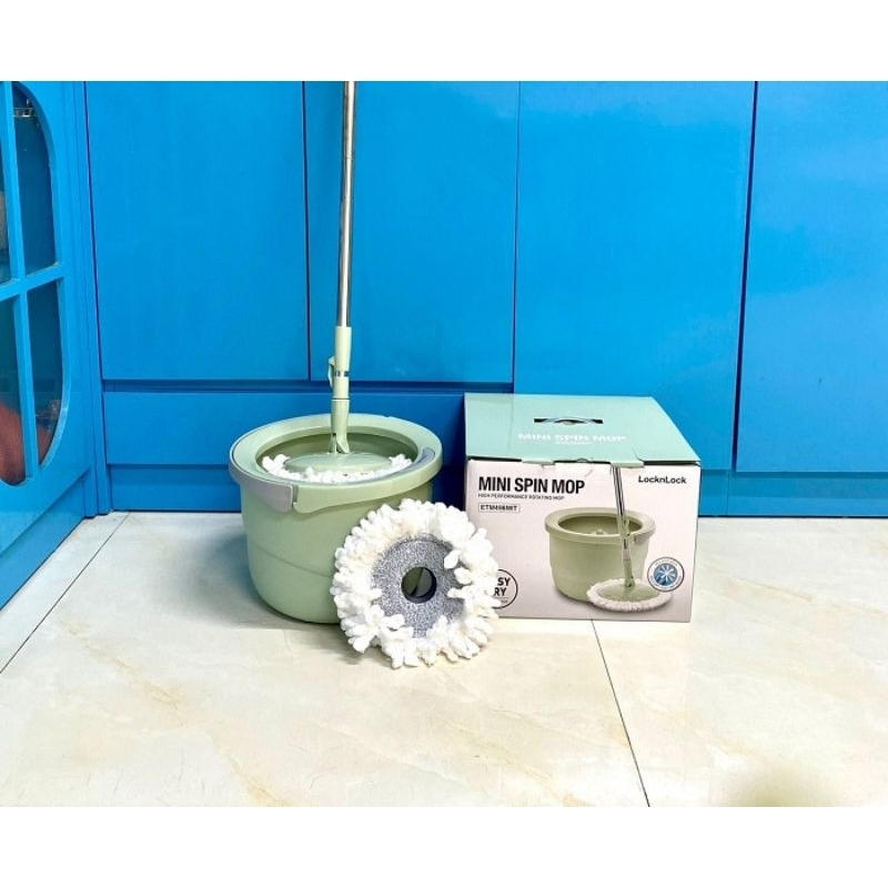 Bộ Cây Lau Nhà Mini Xoay Tay Lock&Lock, Thông Minh 360 Độ Tự Vắt, Bộ ...