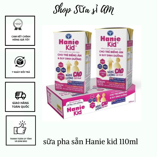 Thùng sữa bột pha sẵn nước Nutricare Hanie Kid 110ml thaithientruc ...