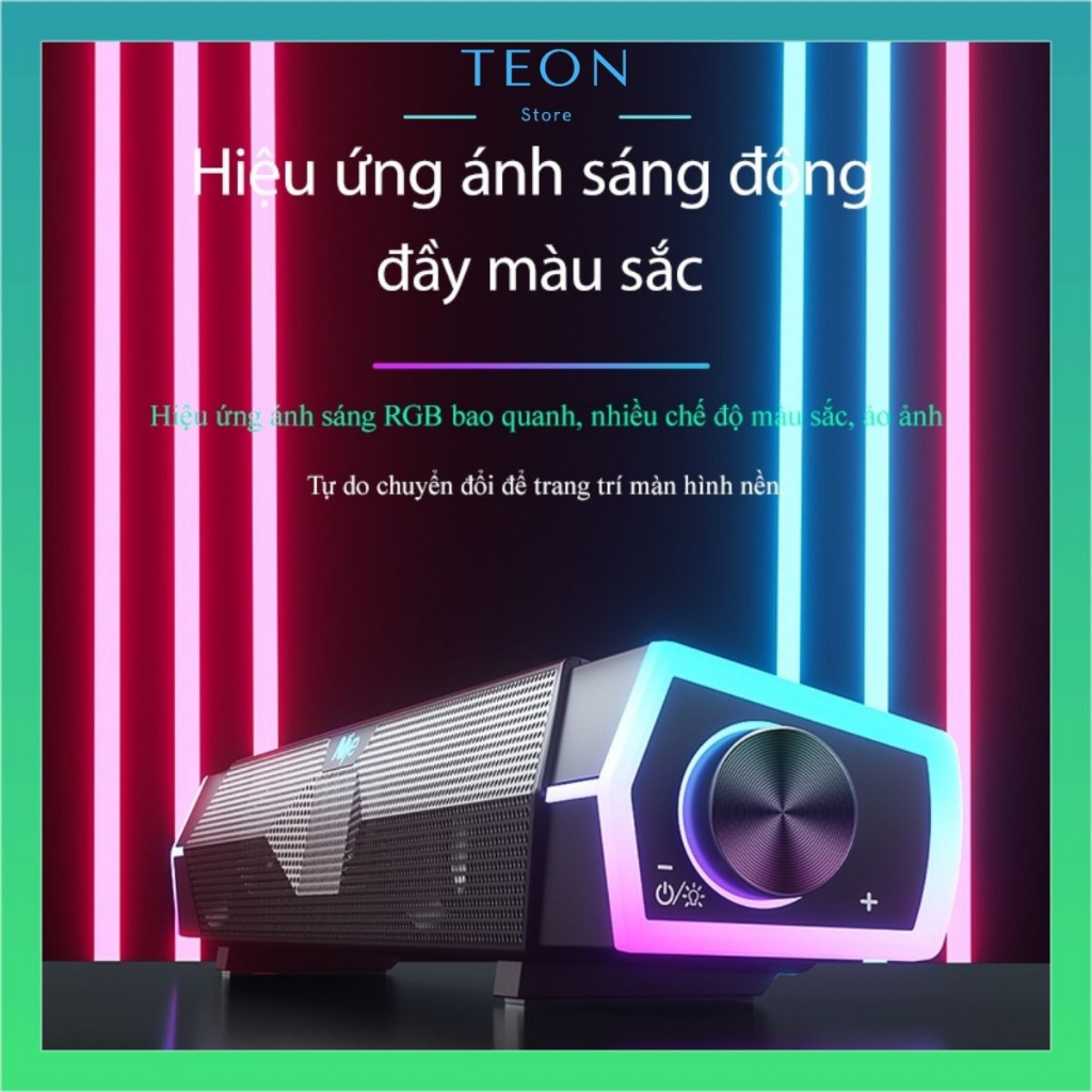 Loa Bluetooth Niye V18 Soundbar âm thanh sống động , có đèn Led, Bass ...