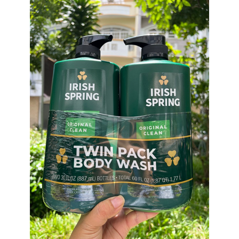 [Hàng Mỹ] Sữa tắm gội nam Irish Spring Original clean 24h 887ml ...