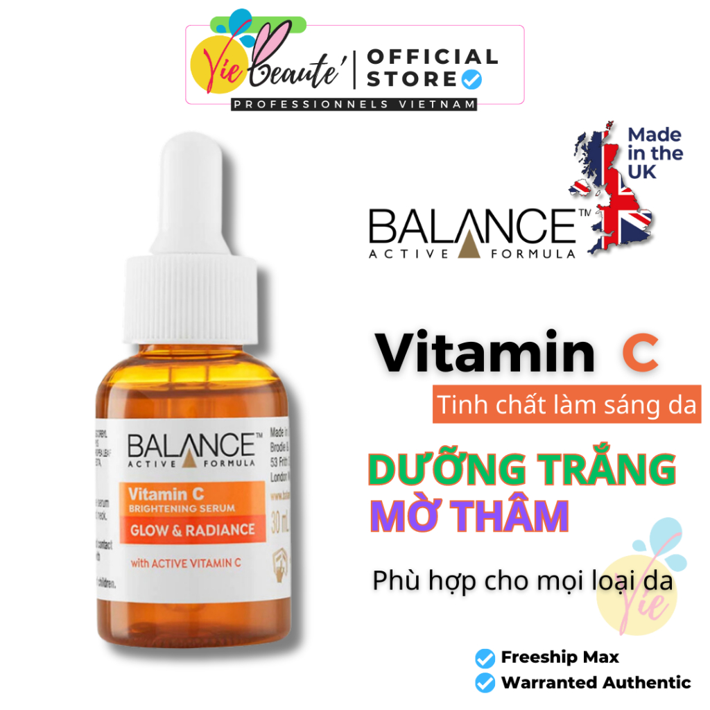 Serum Vitamin C Balance Active Formula Vitamin C Brightening UK Tinh ...