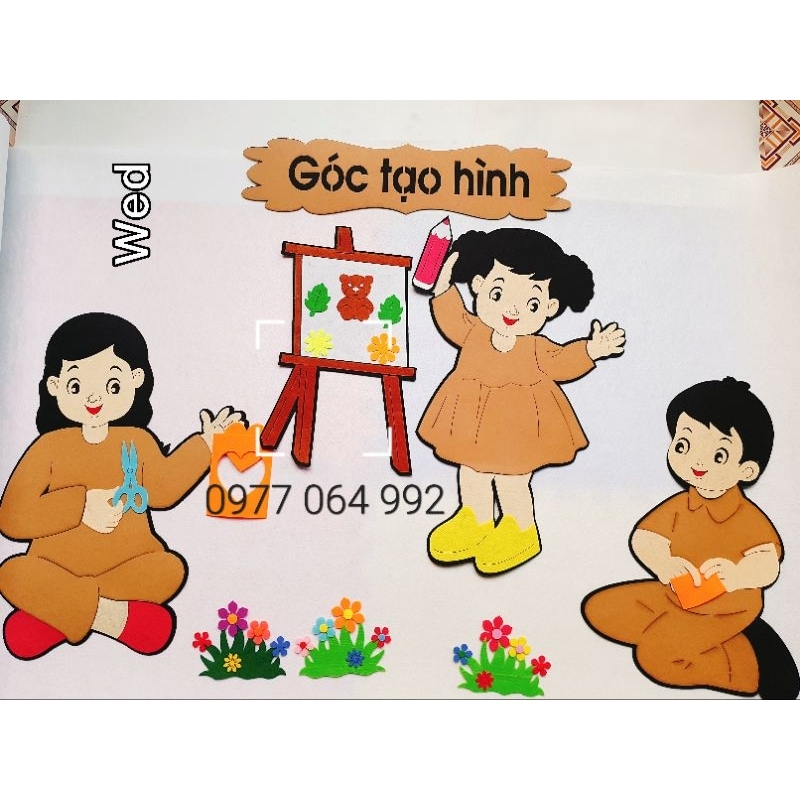 Tranh góc steam mầm non- góc tạo hình M2 | Shopee Việt Nam