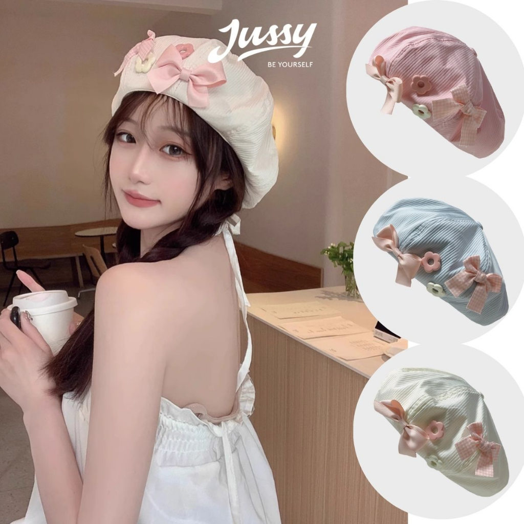 Mũ Nồi Đính Nơ Hoa Xinh Xắn Mc Mr & Mrs Cap Chất Vải Nỉ 2 Lớp Phong ...