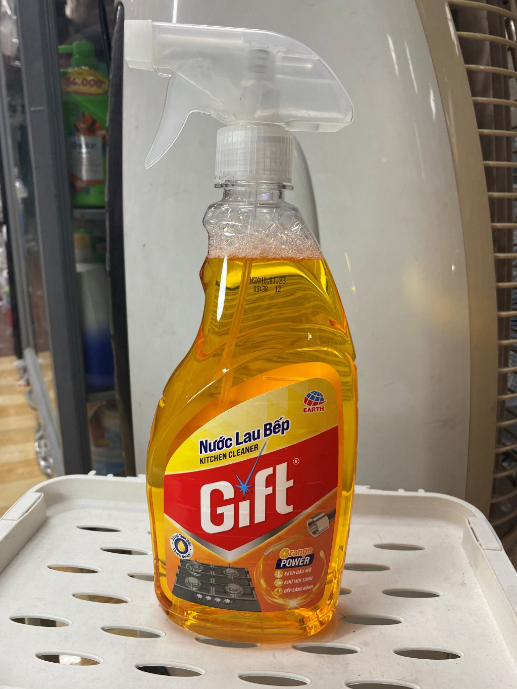 Nước lau bếp orange power tinh dầu cam Gift chai 540ml | Shopee Việt Nam