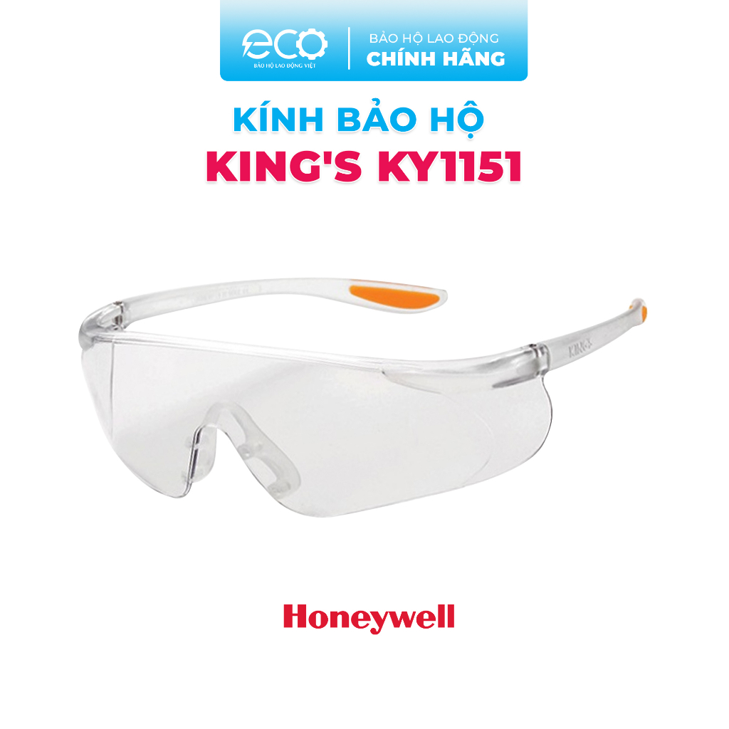 Kính bảo hộ Kings KY1151 chống bụi, chống tia UV khi đi đường lao động ...
