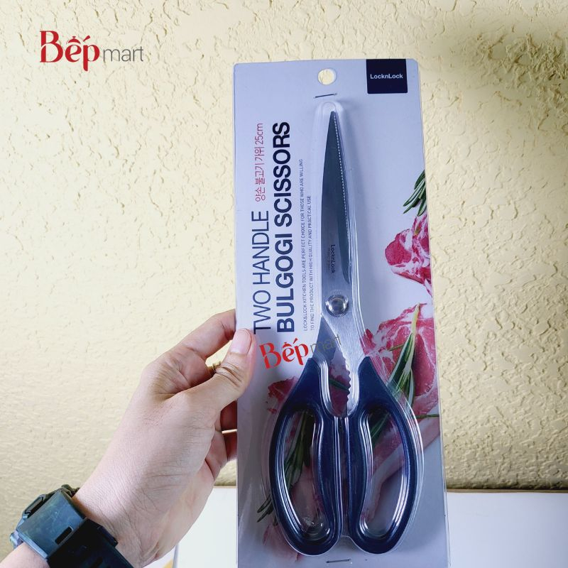 Kéo nhà bếp đa năng LocknLock F00096 25cm - cắt thịt nướng, sắc bén ...