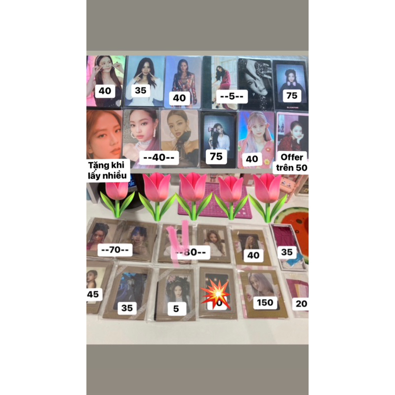 card jisoo chính hãng | Shopee Việt Nam
